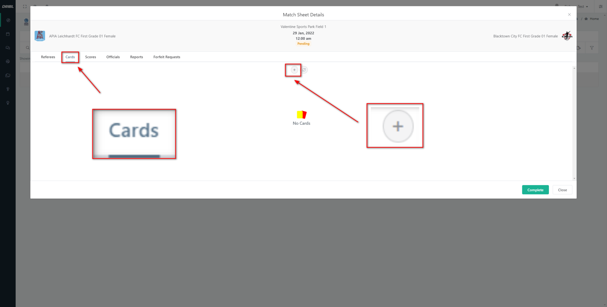 How to complete a match sheet as a referee (Web) - FNSW Knowledge Base