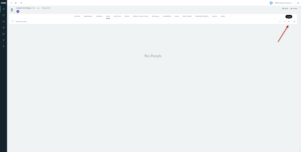How to create a referees panel - FNSW Knowledge Base