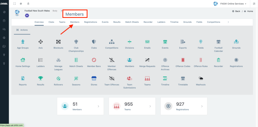 How to view players club history (Web) - FNSW Knowledge Base