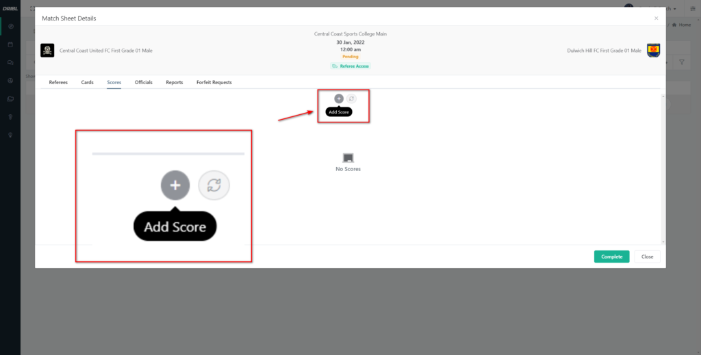 How to specify the score on the digital match sheet (Web) - FNSW ...