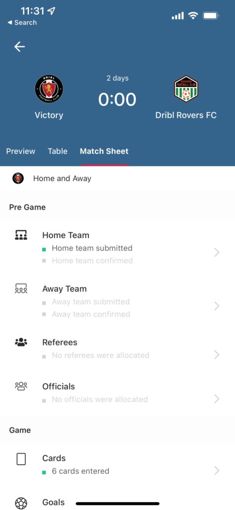 How to complete a match sheet as a referee (App) - Football NSW
