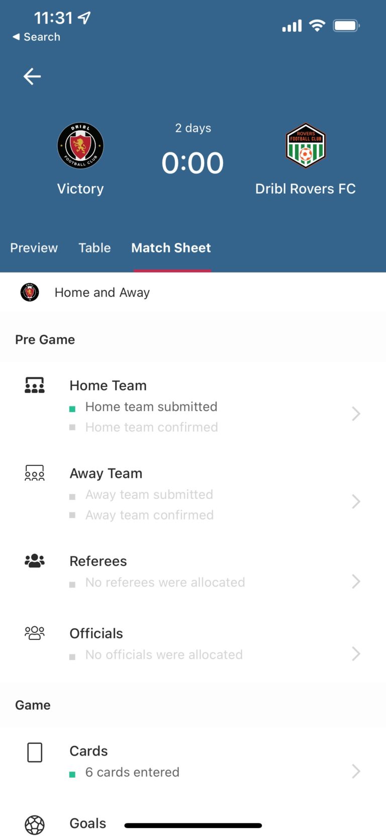 How to complete a match sheet as a referee (App) - FNSW Knowledge Base