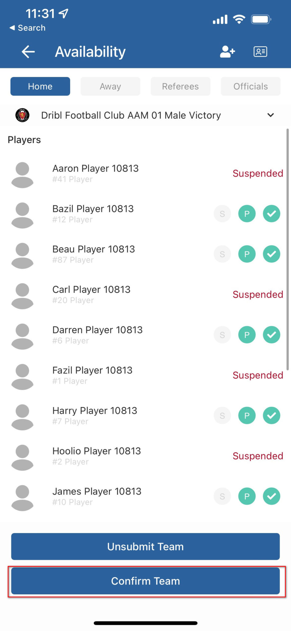 How to complete a match sheet as a referee (App) - FNSW Knowledge Base