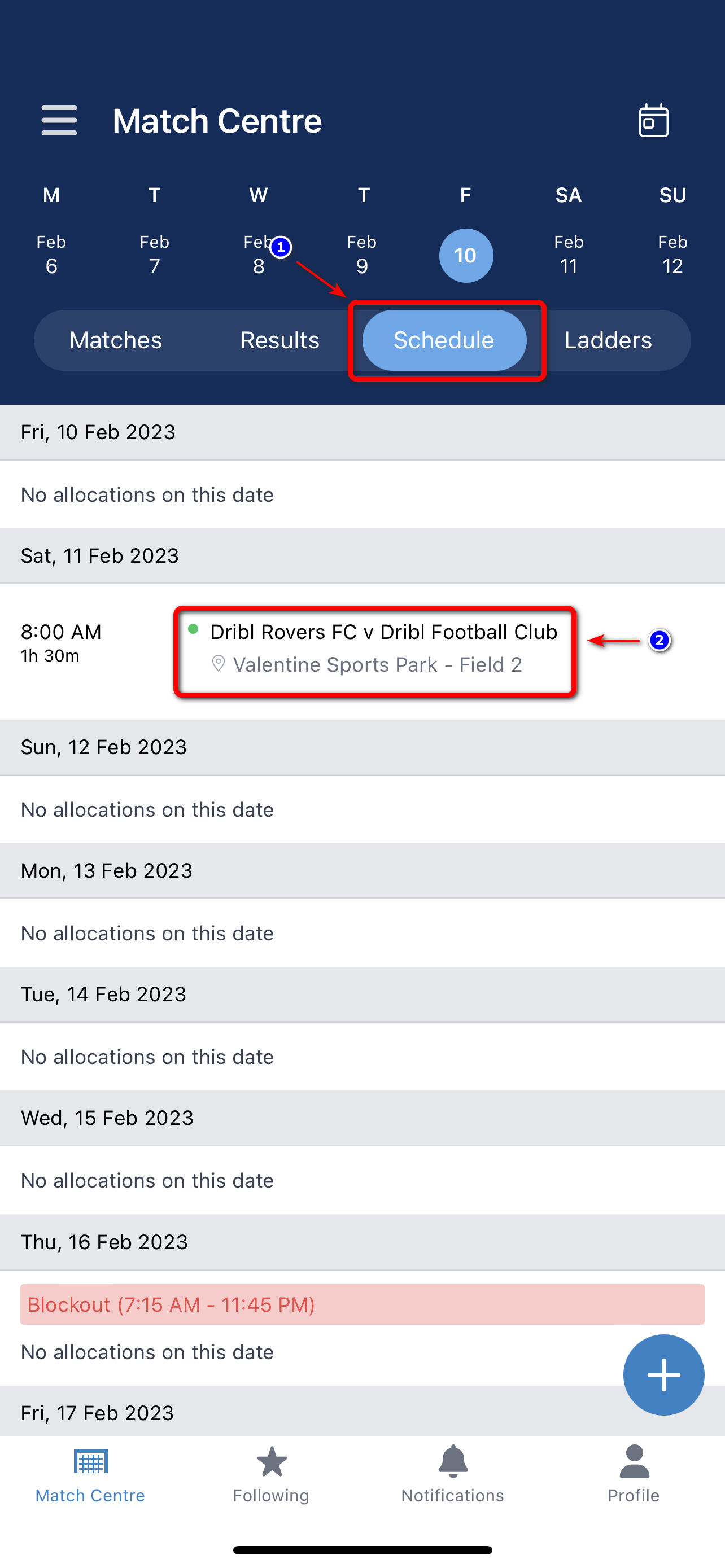 How to allocate yellow and red cards to participants - as a Referee (App) - FNSW Knowledge Base