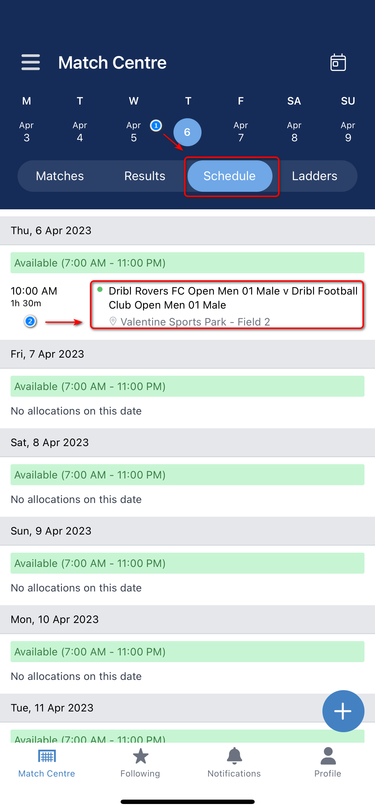 How to check in as a Referee (App) - FNSW Knowledge Base